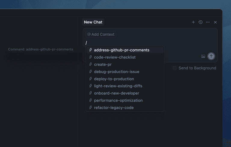Commands | Cursor Docs