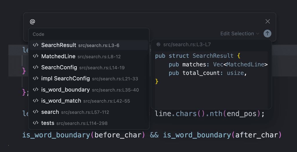 @ Mentions | Cursor Docs