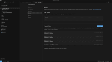 Rules | Cursor Docs