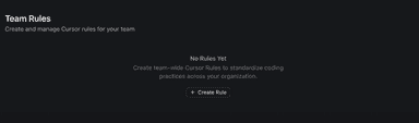 Rules | Cursor Docs