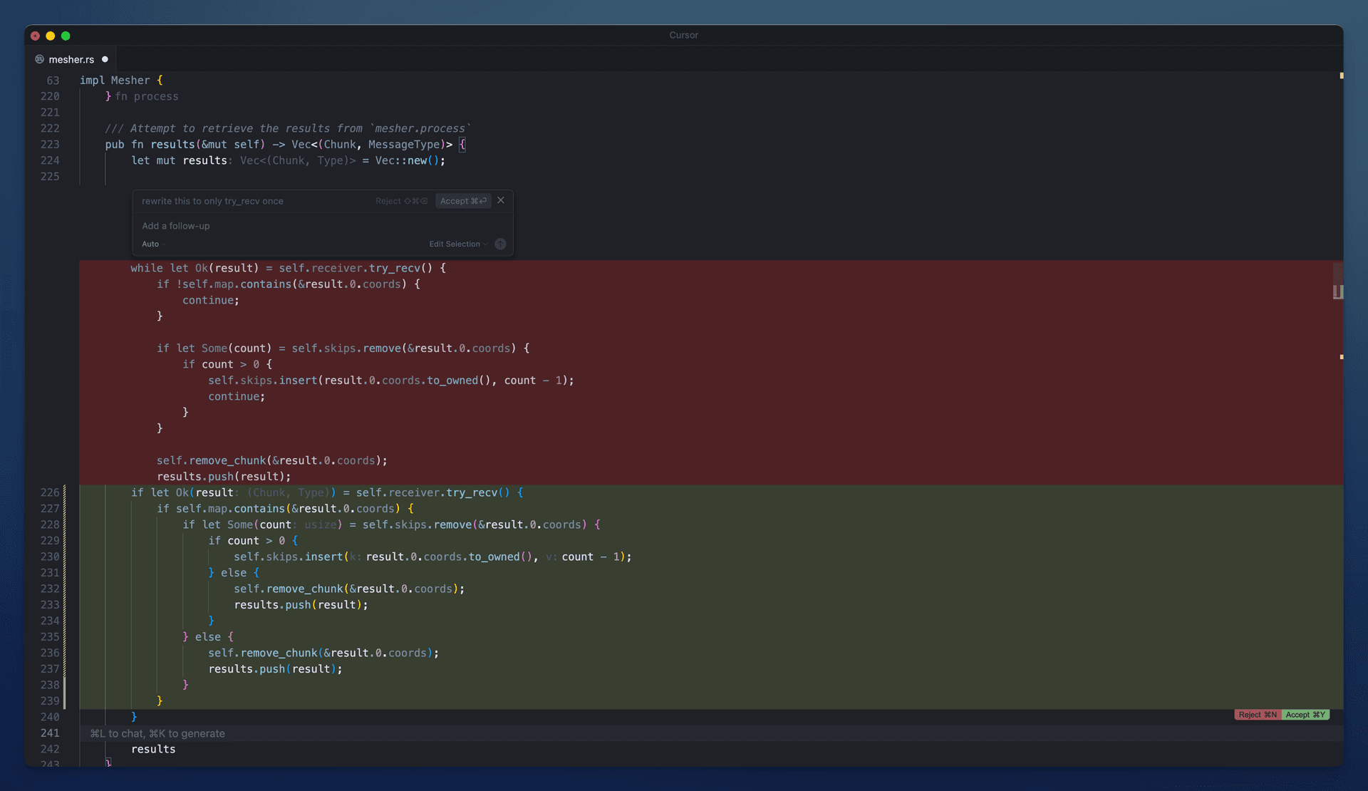 Inline Edit | Cursor Docs