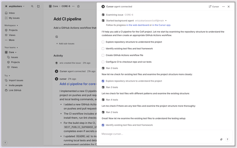 Linear | Cursor Docs