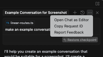 Getting a Request ID | Cursor Docs