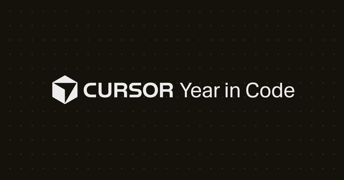 Year in Code 2025 | Cursor | Cursor - The best way to code with AI