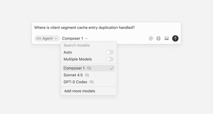 New Coding Model and Agent Interface · Cursor
